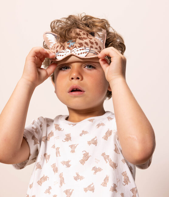 Katoenen pyjama met luipaard en masker voor kleine meisjes en jongens ...