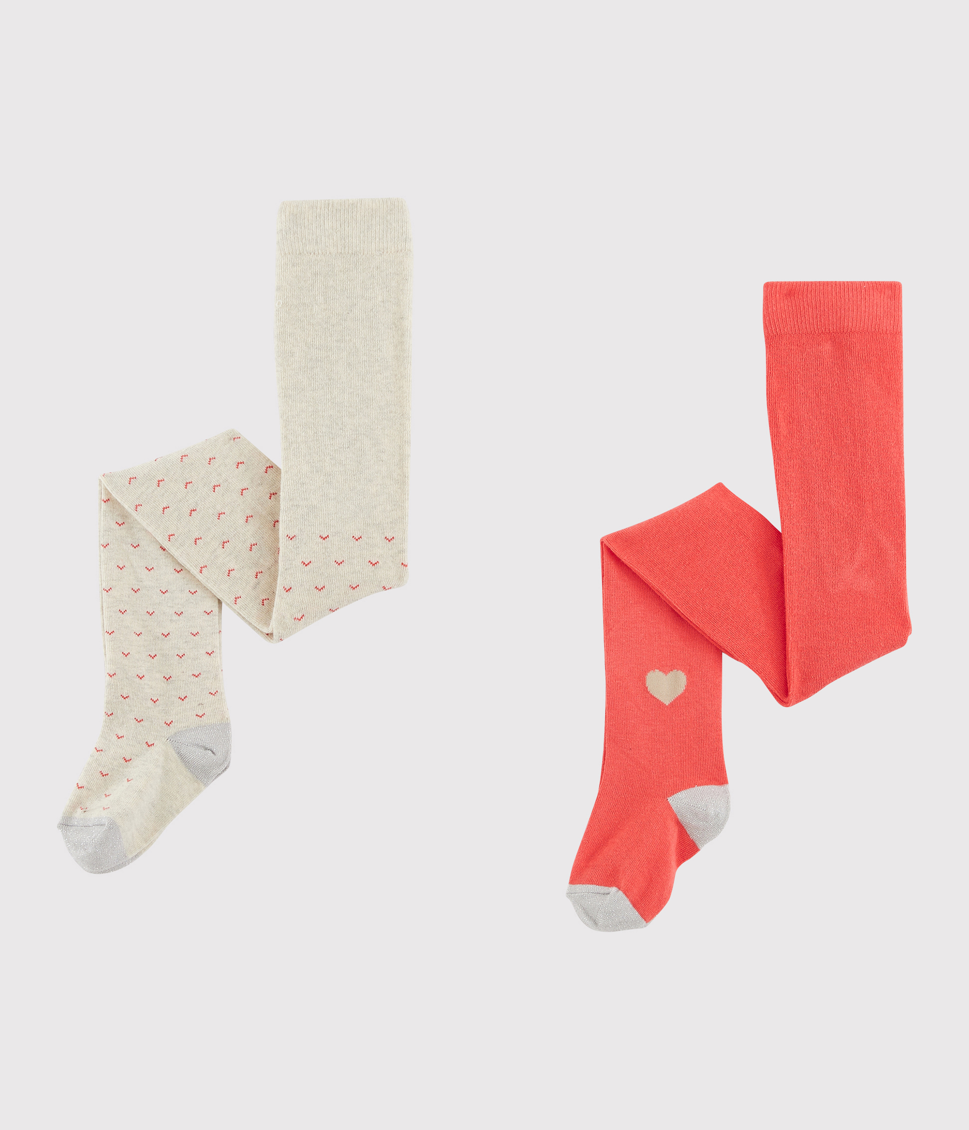 Lot de 2 paires de collants enfant fille variante 2 | Petit Bateau